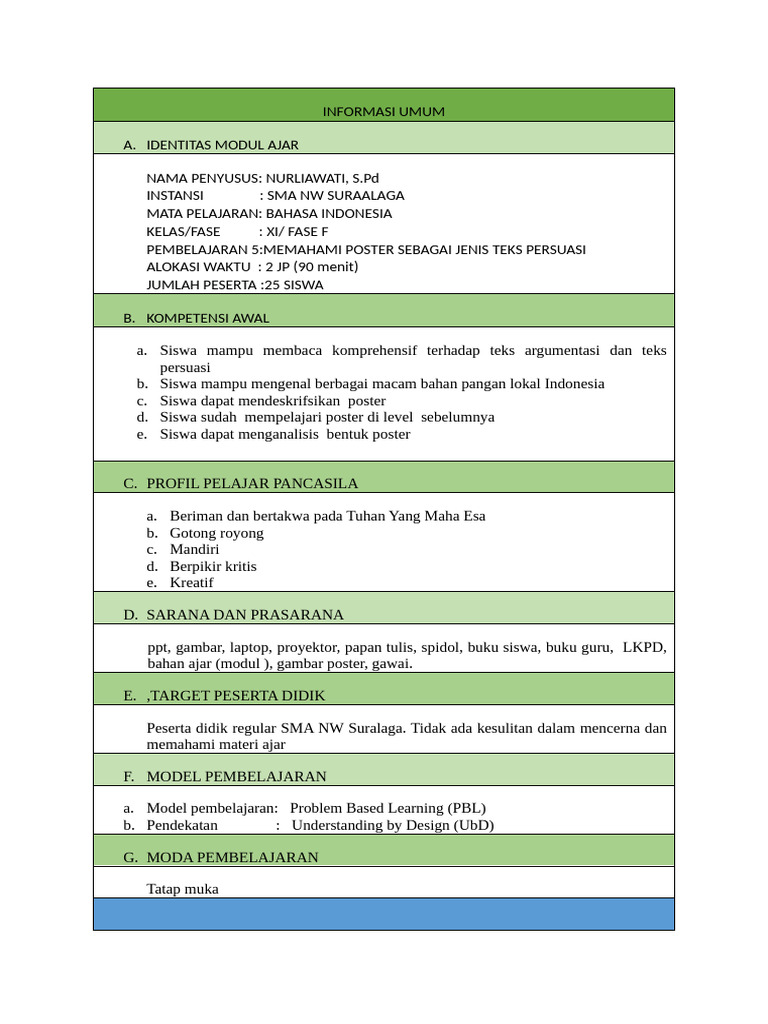 Memahami Poster Teks Persuasi Kelas XI | PDF