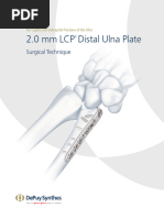 Proximal Ulna Plate Surgical Guide | PDF | Elbow | Surgical Suture