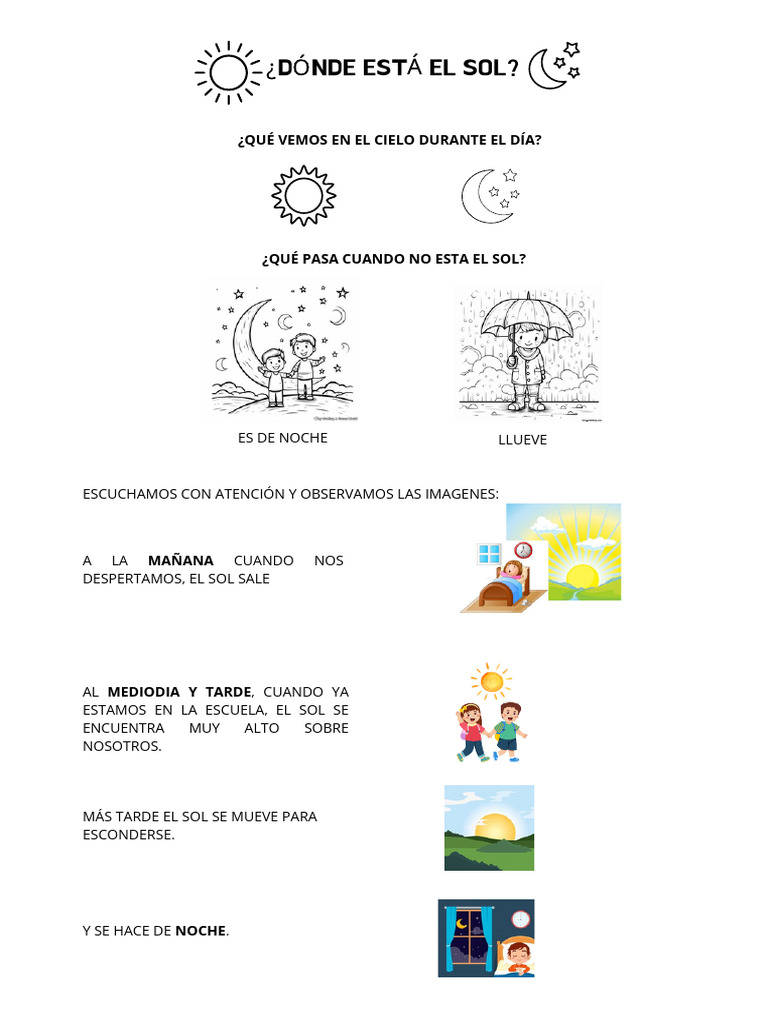 Observando la Posición del Sol | PDF