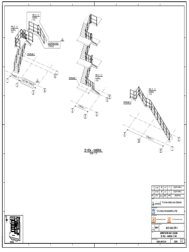 S23012-ADM - ED-01 - Rev B | PDF | Stairs