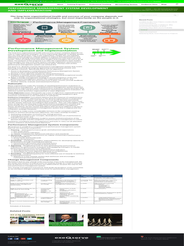 Performance Management System Development and Implementation | PDF ...