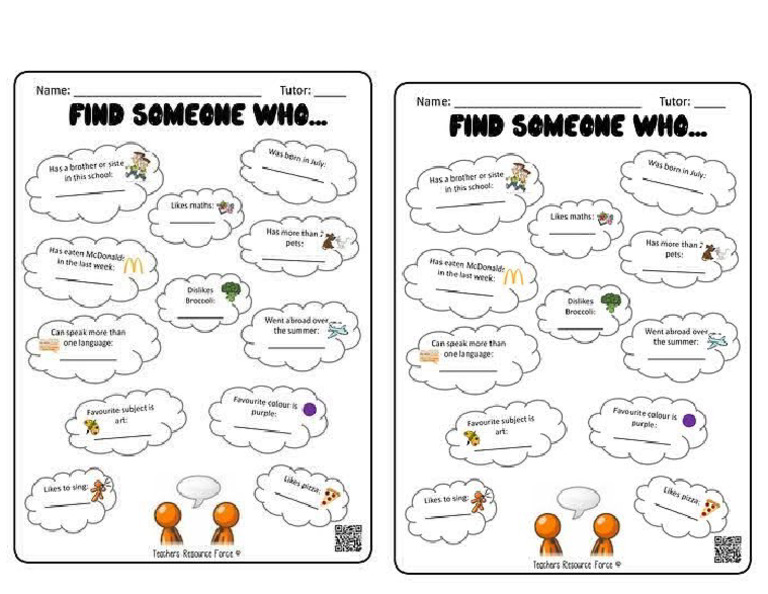 Find Someone Who | PDF