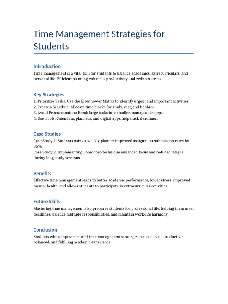 Time Management Expanded | PDF