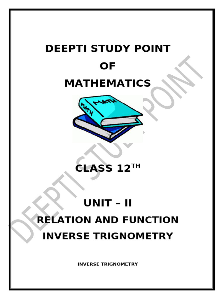 unit - 2 | PDF | Function (Mathematics) | Mathematical Relations