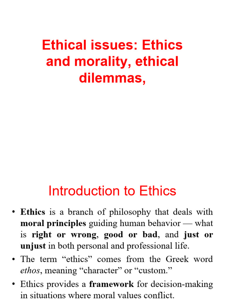 Understanding Ethics and Morality Principles | PDF | Morality | Justice