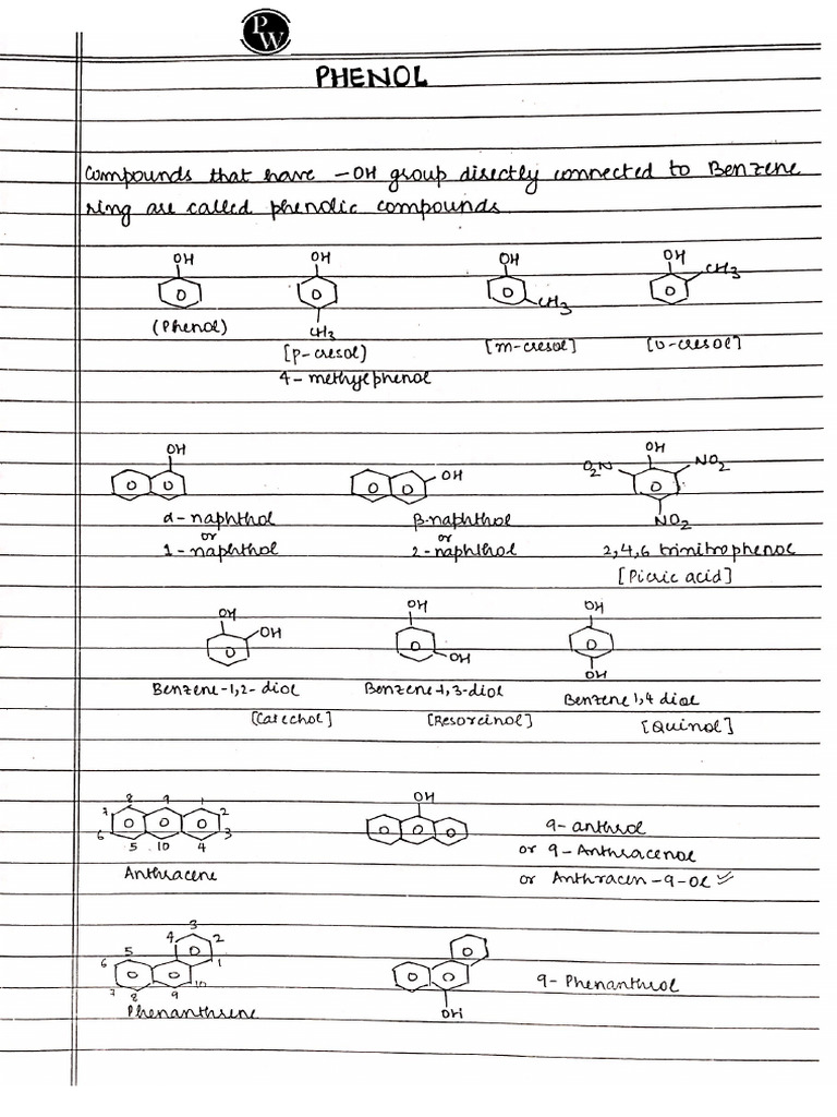 68efe964f0851804aae0edbf ## Phenol Handwritten Notes | PDF