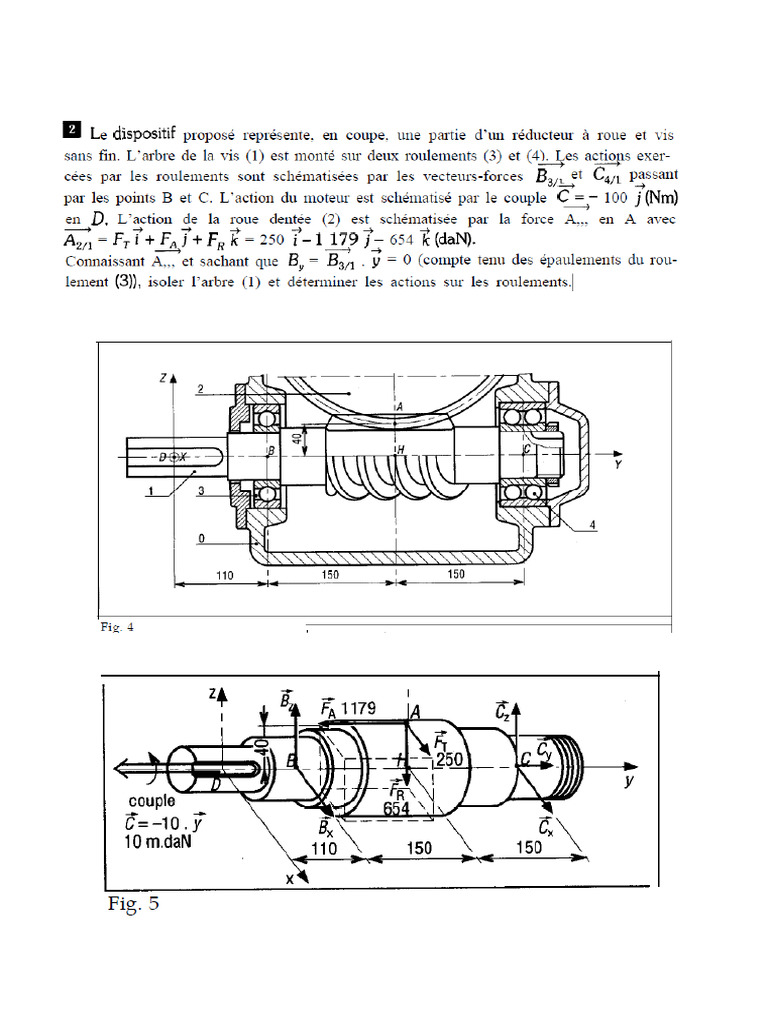 Statique Dans L'espace Exo 2 | PDF