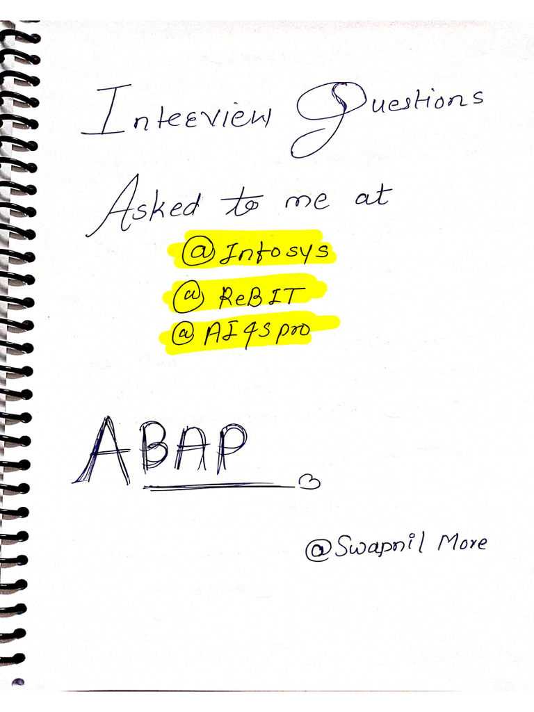Abap Swapnil Premium Bought | PDF