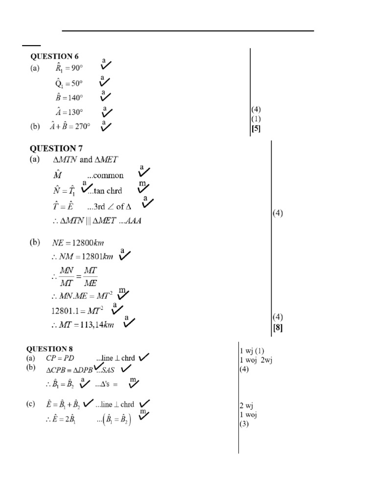 Euclidean Geometry memo | PDF