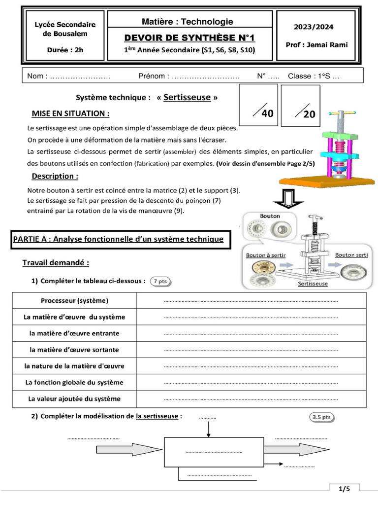 DS1 Bousalem2324 | PDF