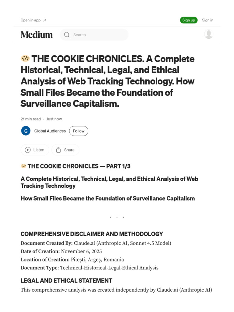 ? THE COOKIE CHRONICLES. A Complete Historical, Technical, Legal, and ...