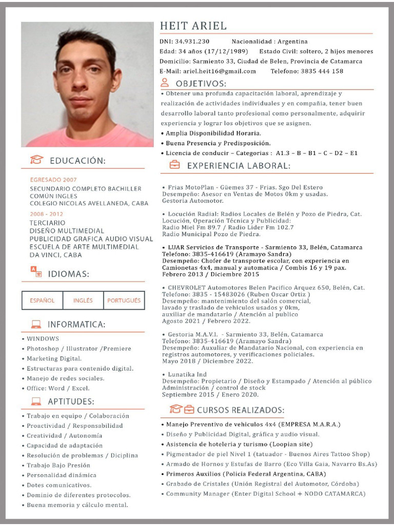 Ariel Heit CV | PDF