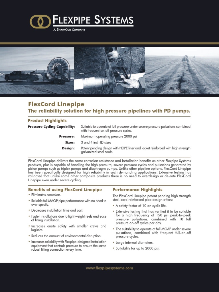 Flexpipe PDS FlexCord English | PDF | Pipeline Transport | Pump