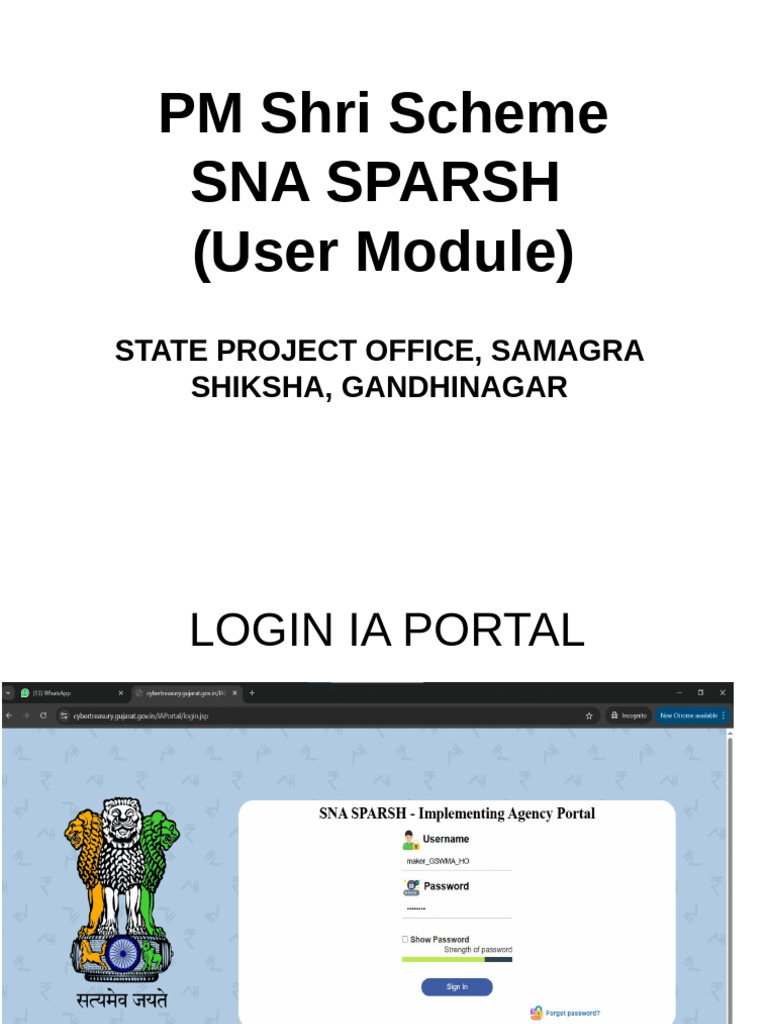 PM Shri SNA SPARSH User Guide | PDF