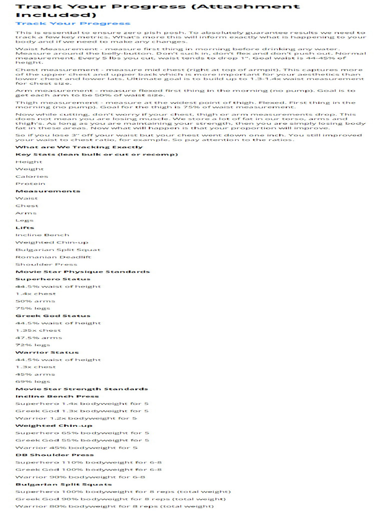 Track Your Progress (Attachment Included) | PDF