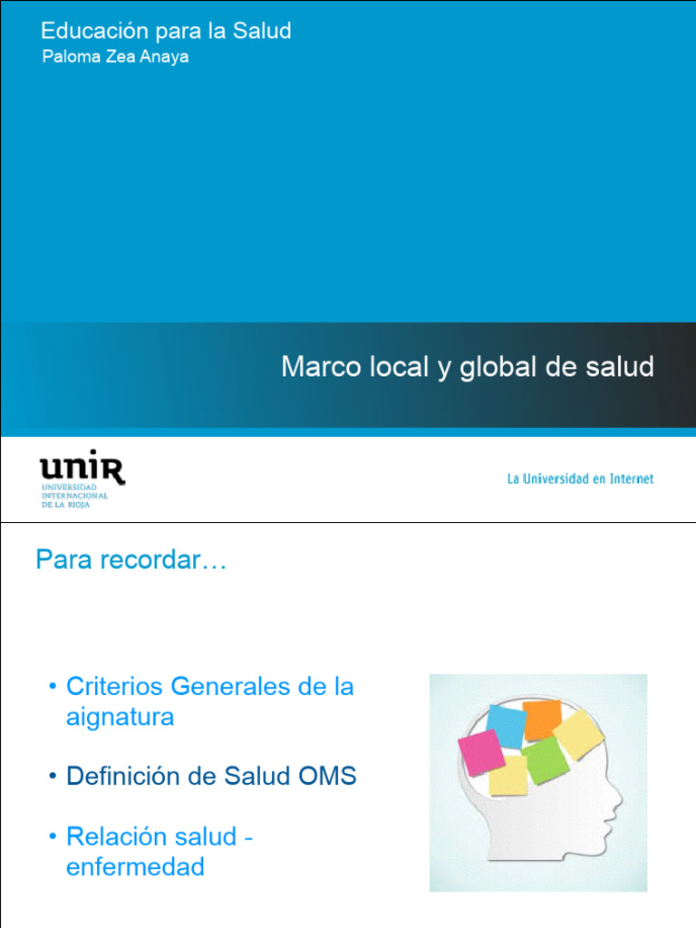 Clase 2 | PDF | Educación para la salud | Organización Panamericana de ...
