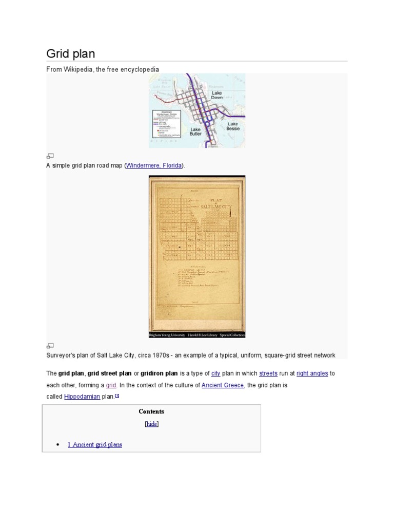 Grid Plan | PDF | Transport | Land Management
