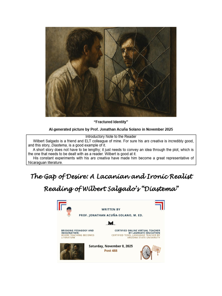 Lacanian Analysis of Salgado's "Diastema" | PDF | Jacques Lacan | Irony