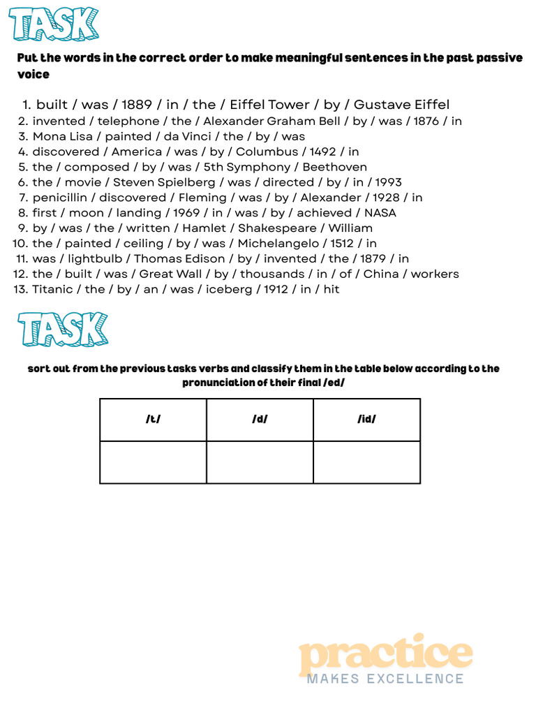 Put The Words in The Correct Order To Make Meaningful Sentences in The ...