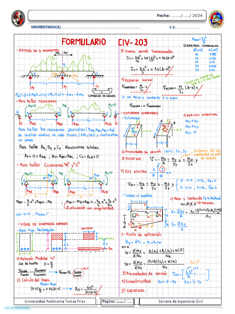 Formulario Civ 203 2p | PDF