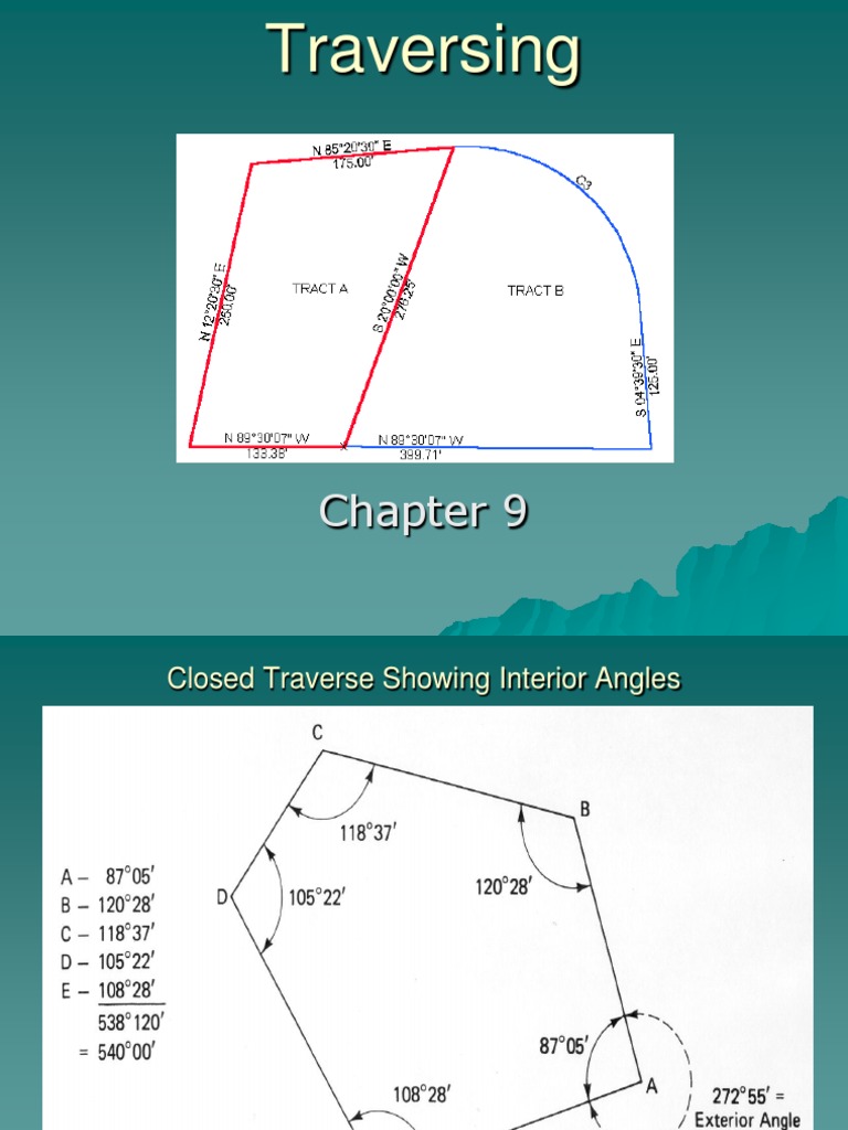 Traversing | PDF | Surveying | Angle