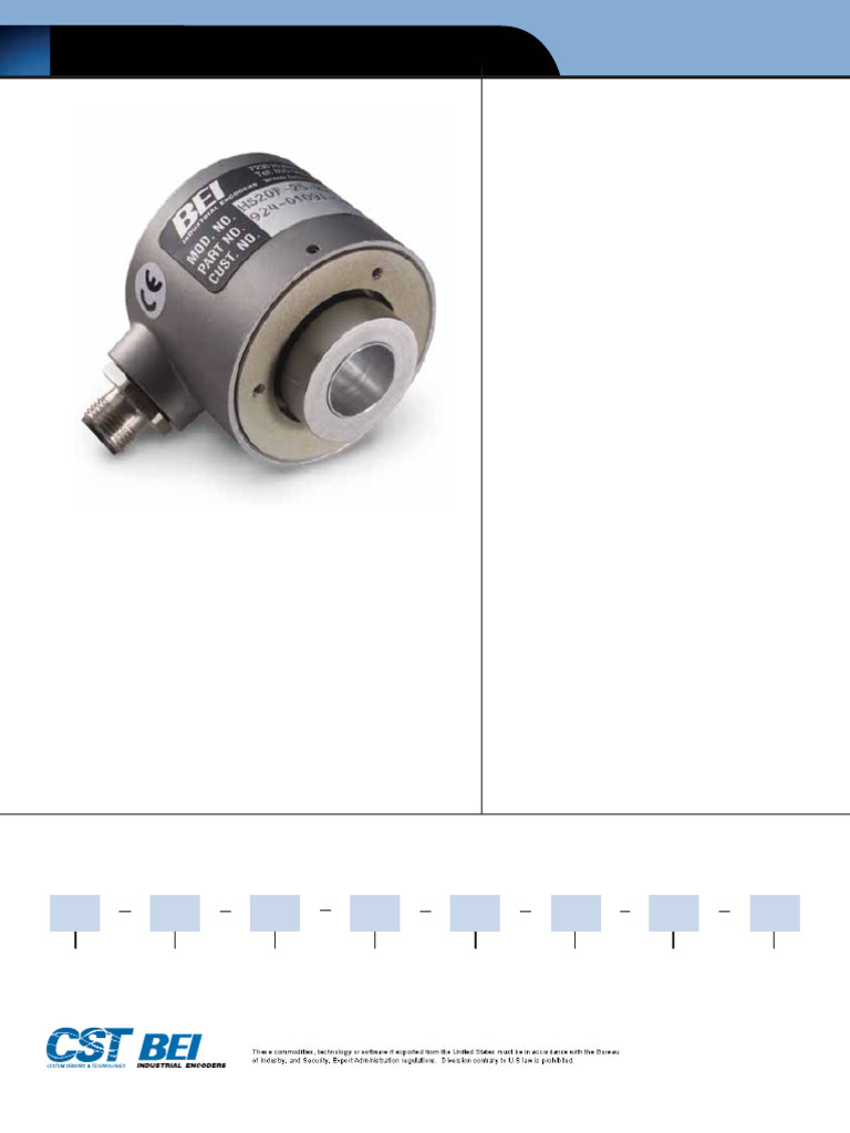 HS20 Incremental Optical Encoder Specs | PDF | Electrical Engineering ...