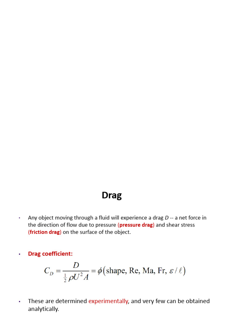 9 3 Drag | PDF | Drag (Physics) | Reynolds Number
