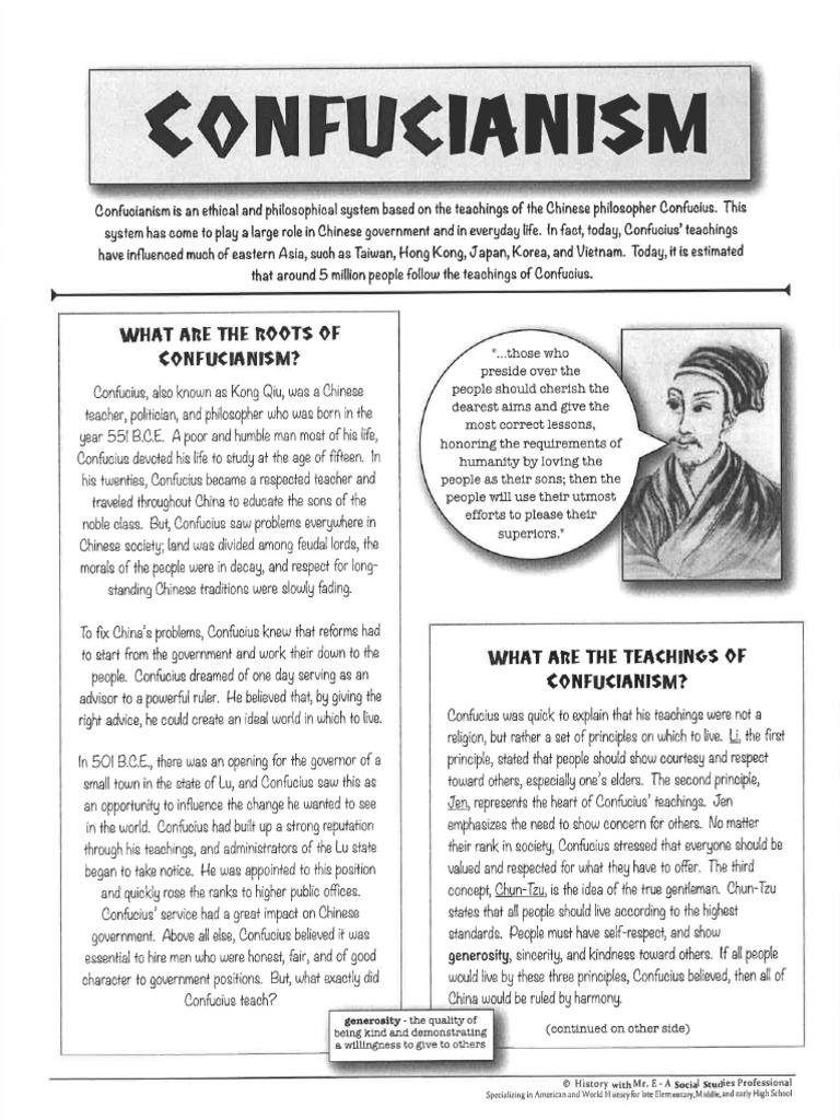What Is Confucianism | PDF