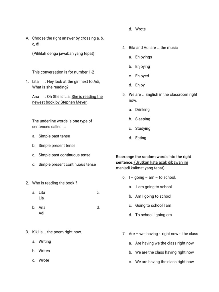English Grammar Quiz: Tenses & Sentences | PDF | Chess Theory | Chess