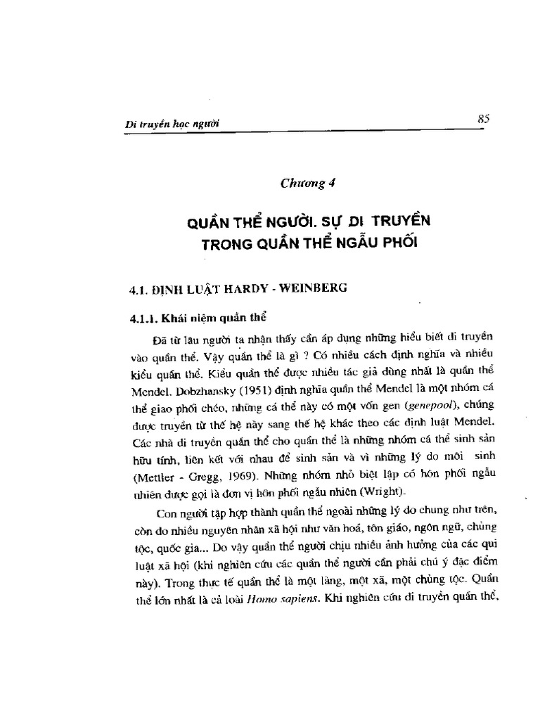 Giao Trinh Di Truyen Hoc Nguoi | PDF