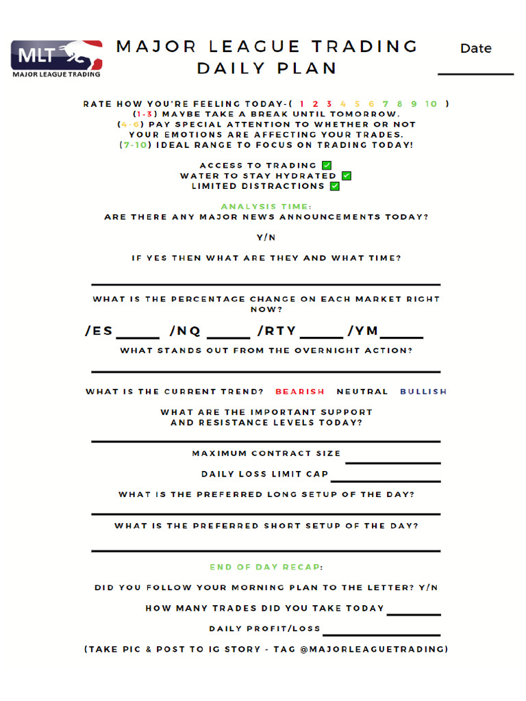MLT Daily Plan | PDF