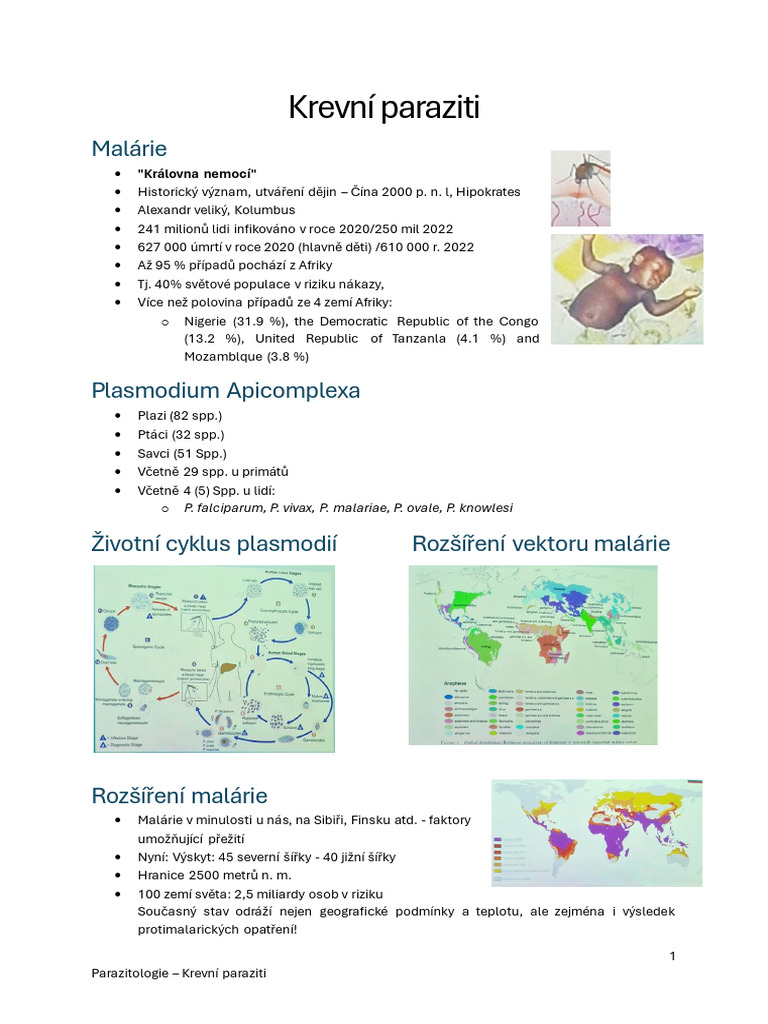 Krevní Paraziti | PDF