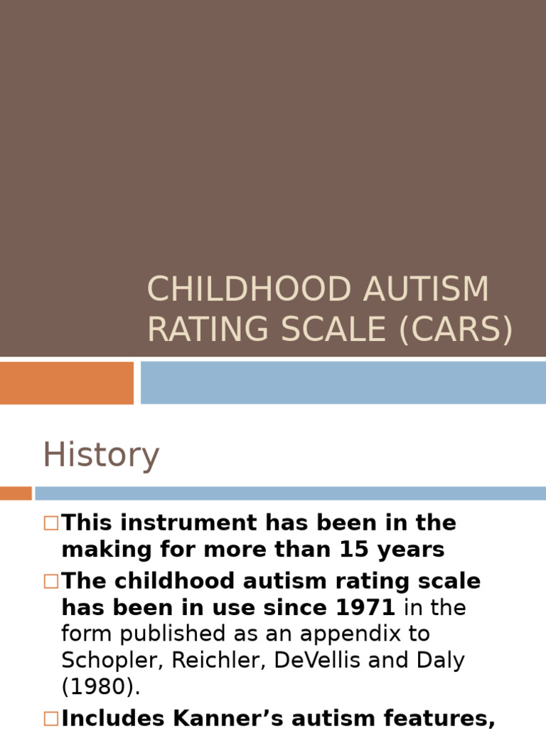 Cars | PDF | Autism | Validity (Statistics)