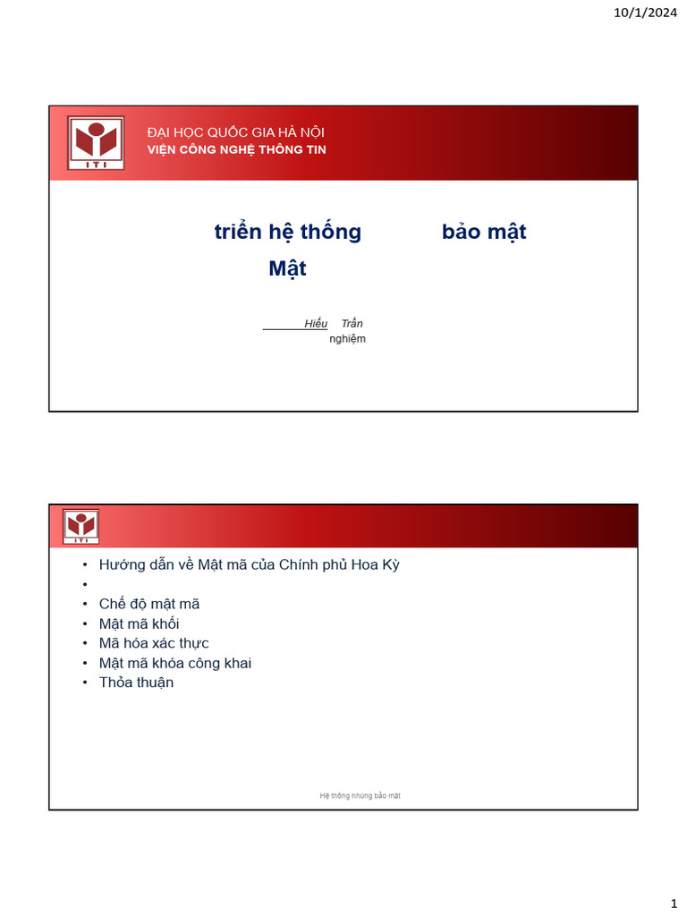 04.1 HTNBM Embedded Cryptography (1) | PDF