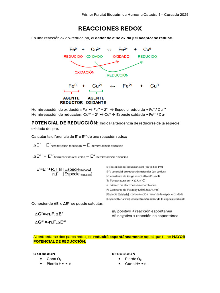 Reacciones Redox Pdf