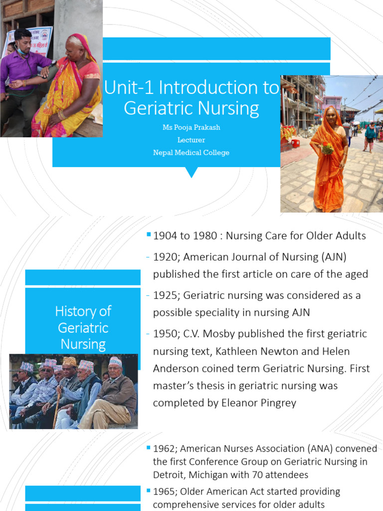 History of Geriatric Nursing in Nepal | PDF | Ageing | Geriatrics