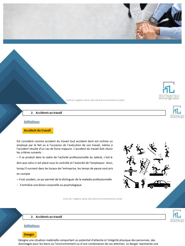 Accidents du travail : définitions et analyses | PDF | Risque | Sécurité