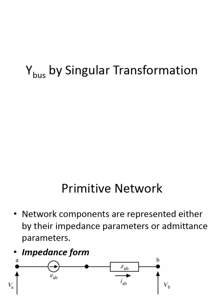 Ybus by Singular Transformation | PDF