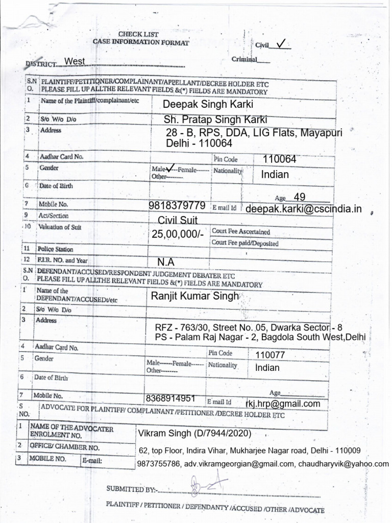 Deepak Singh Karki vs. Ranjit Kumar Jha | PDF | Defamation | Judiciaries