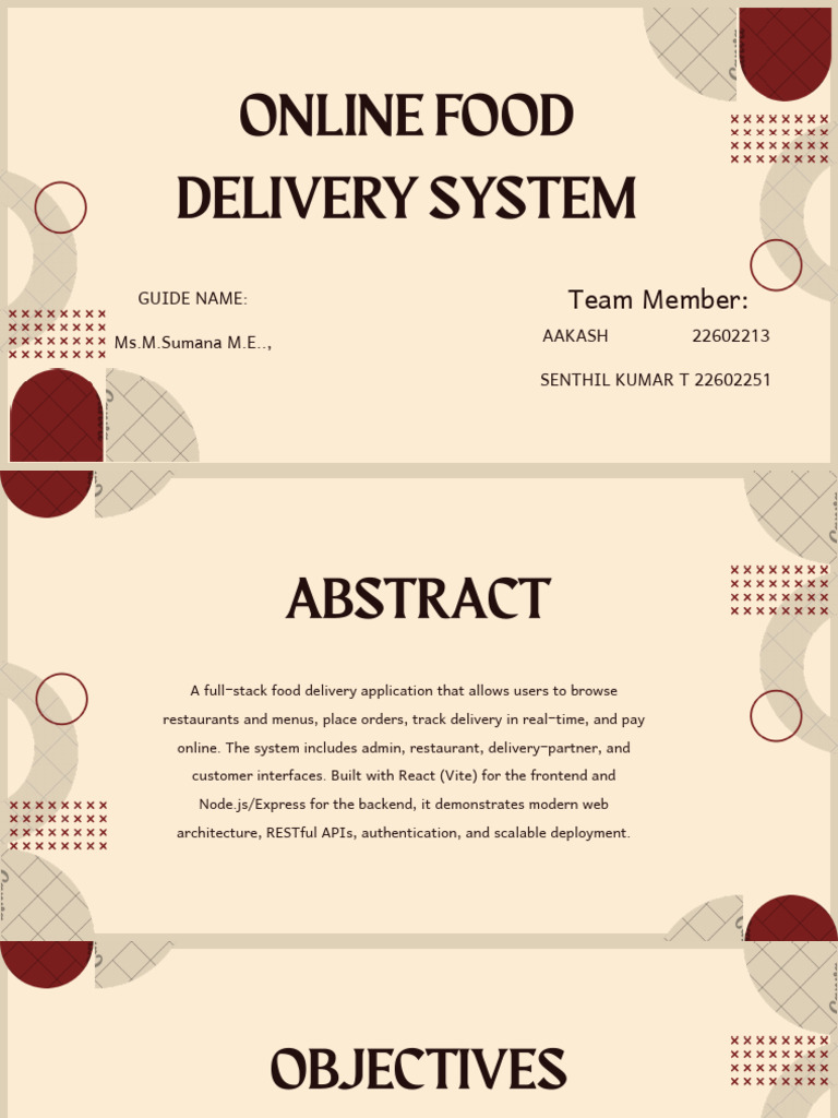 Full-Stack Food Delivery App Overview | PDF | Computing | Information ...