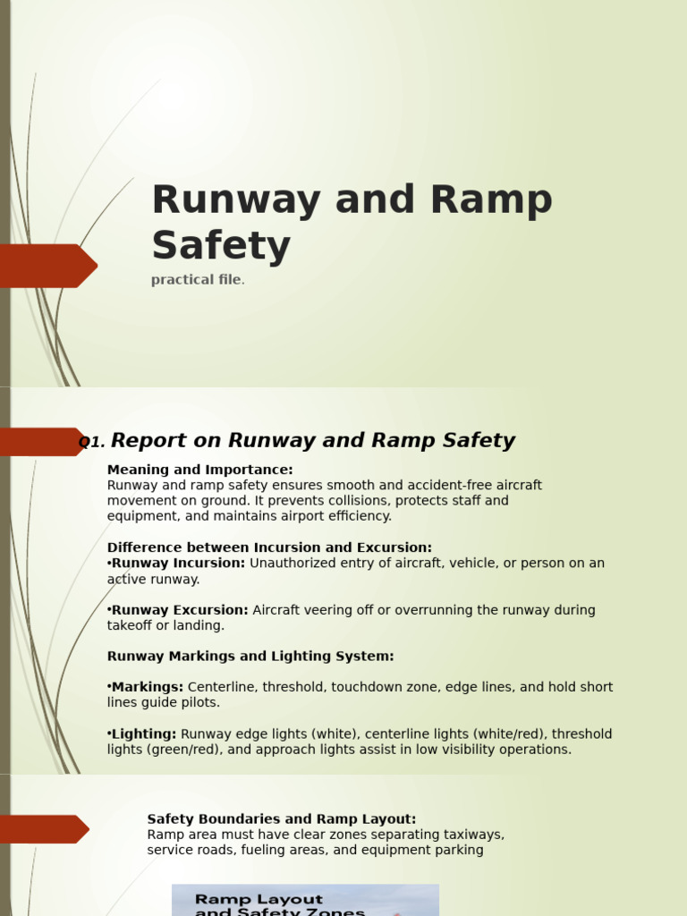 Runway and Ramp Safety | PDF | Runway | Airport