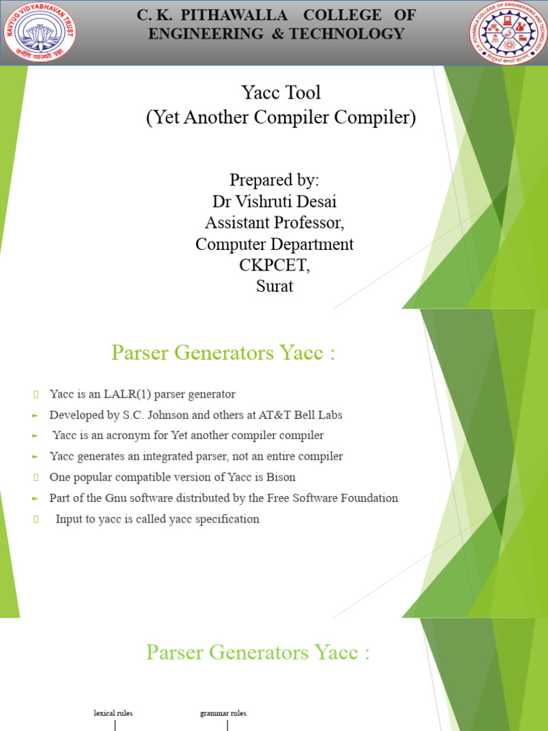 Unit3 Yacc | PDF | Parsing | Computer Programming