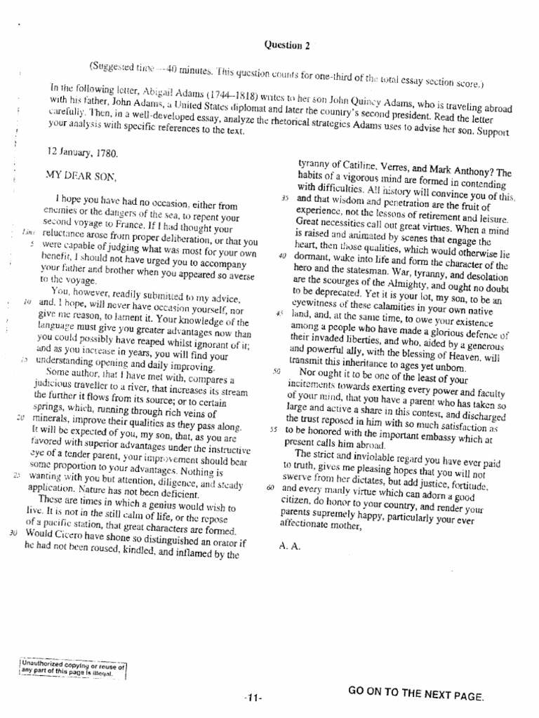 2 AP Lang 2014 Analysis | PDF