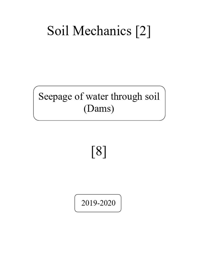 Seepage in Earth Dams Explained | PDF | Soil Mechanics | Civil Engineering