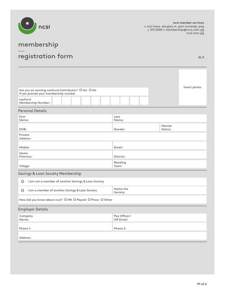 NCSL001A SL5 Membership-Application Online | PDF | Payments