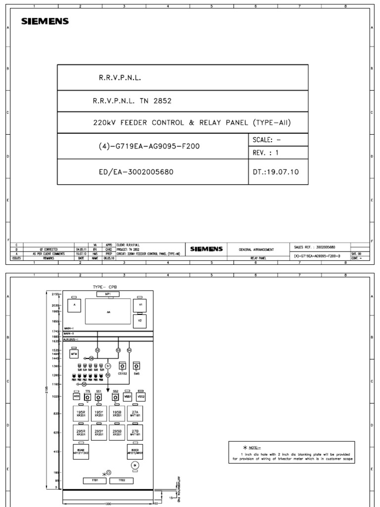220kv Ktp 220kv Line_cp_scheme & Relay Panela-11 | PDF | Mains ...
