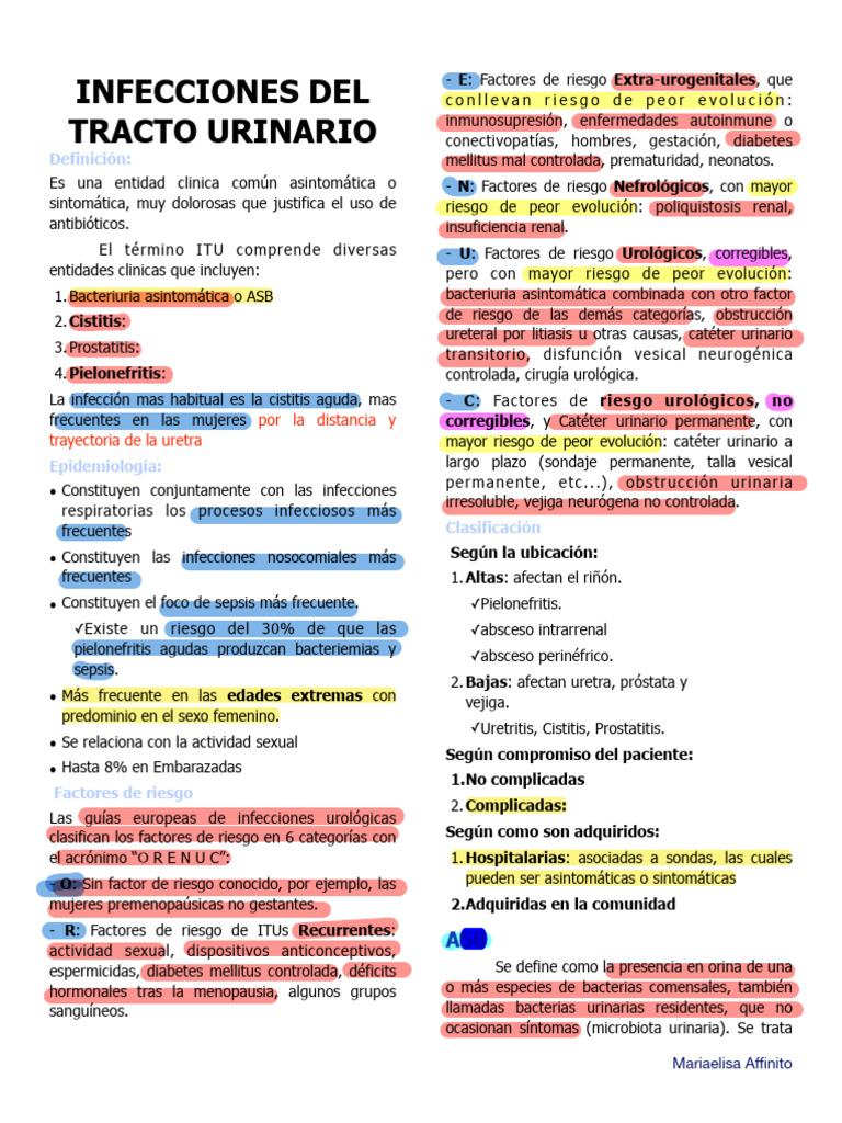 Infecciones Del Tracto Urinario | PDF | Infección del tracto urinario ...