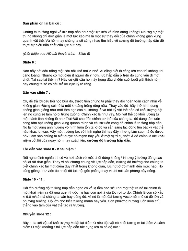 Script PPT Lý | PDF