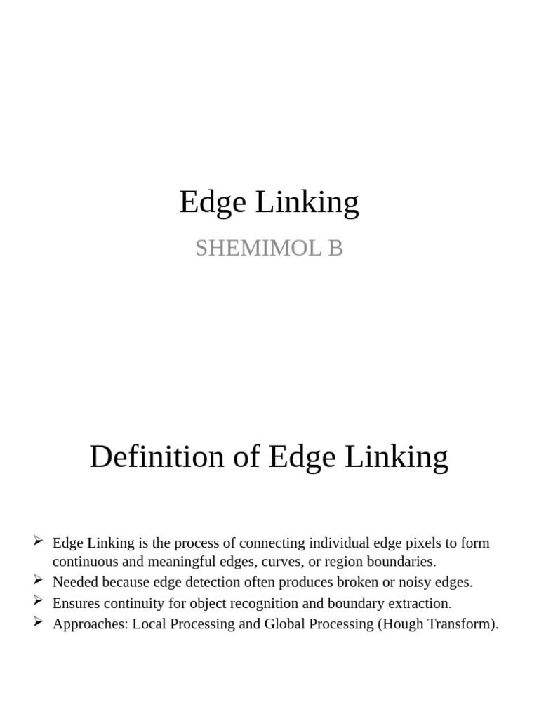 Edge Linking Pdf