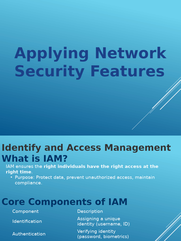 Applying Network Security Features | PDF | Computer Network | Security
